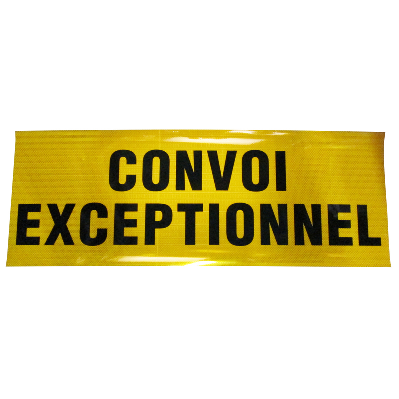 Panneau CONVOI EXCEPTIONNEL (1100 mm x 400 mm) - Adhésif
