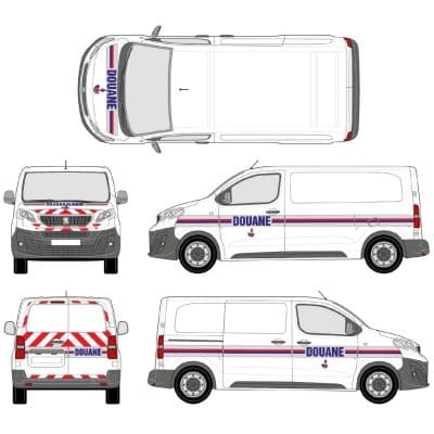 Sérigraphie DOUANE pour Véhicule Utilitaire