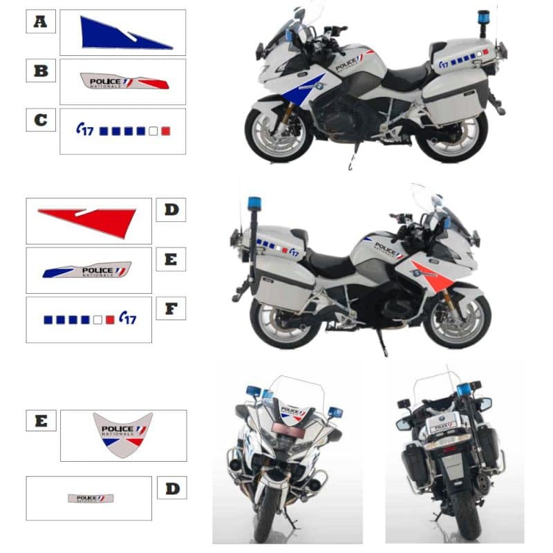Kit Sérigraphie Police Nationale - BMW R 1250 RT (2021)