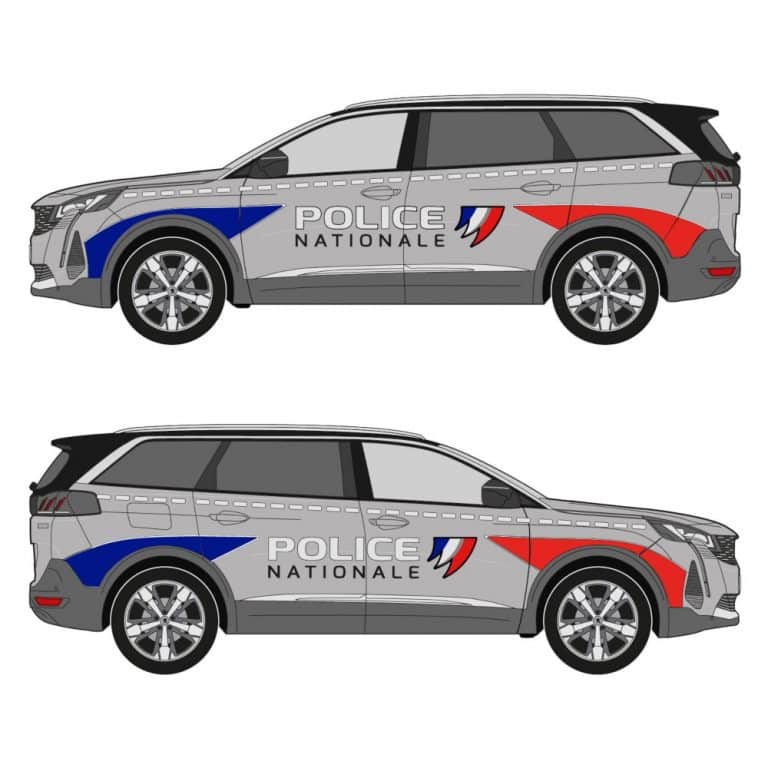 Kit Sérigraphie Police Nationale - PEUGEOT 5008 (2020)