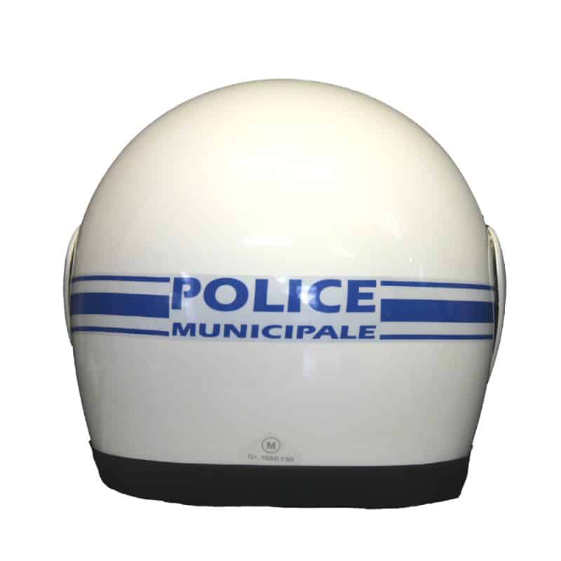 Autocollant casque moto Police Municipale rétroréfléchissant